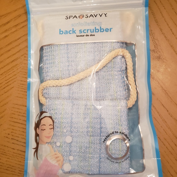 Spa Savvy | Bath & Body | Luxury Cotton Spa Savvy Back Scrubber | Poshmark